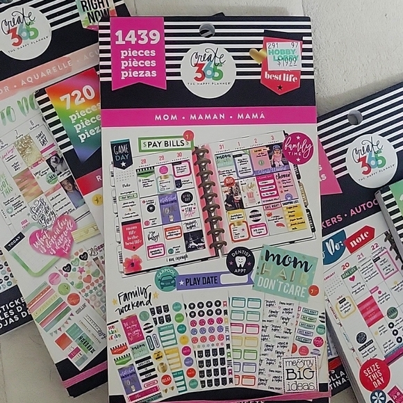The Happy Planner | Other | The Happy Planner 5 Full Sticker Books 3 ...
